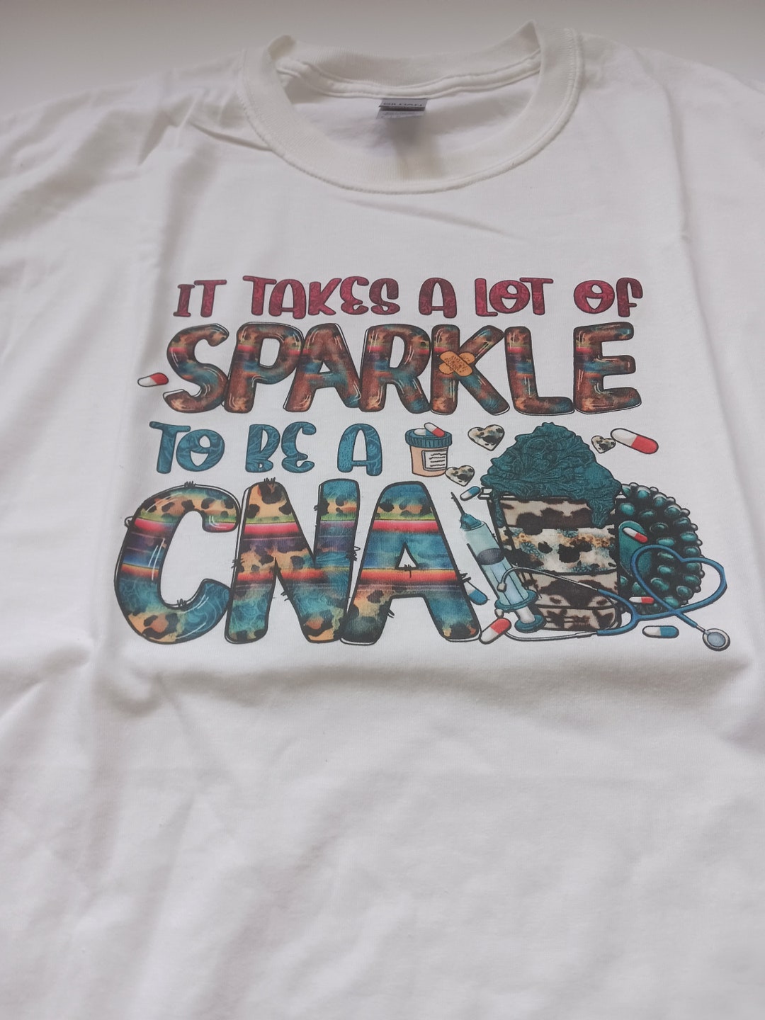 DTF Transfer/sublimated White T-shirt Size L - Etsy