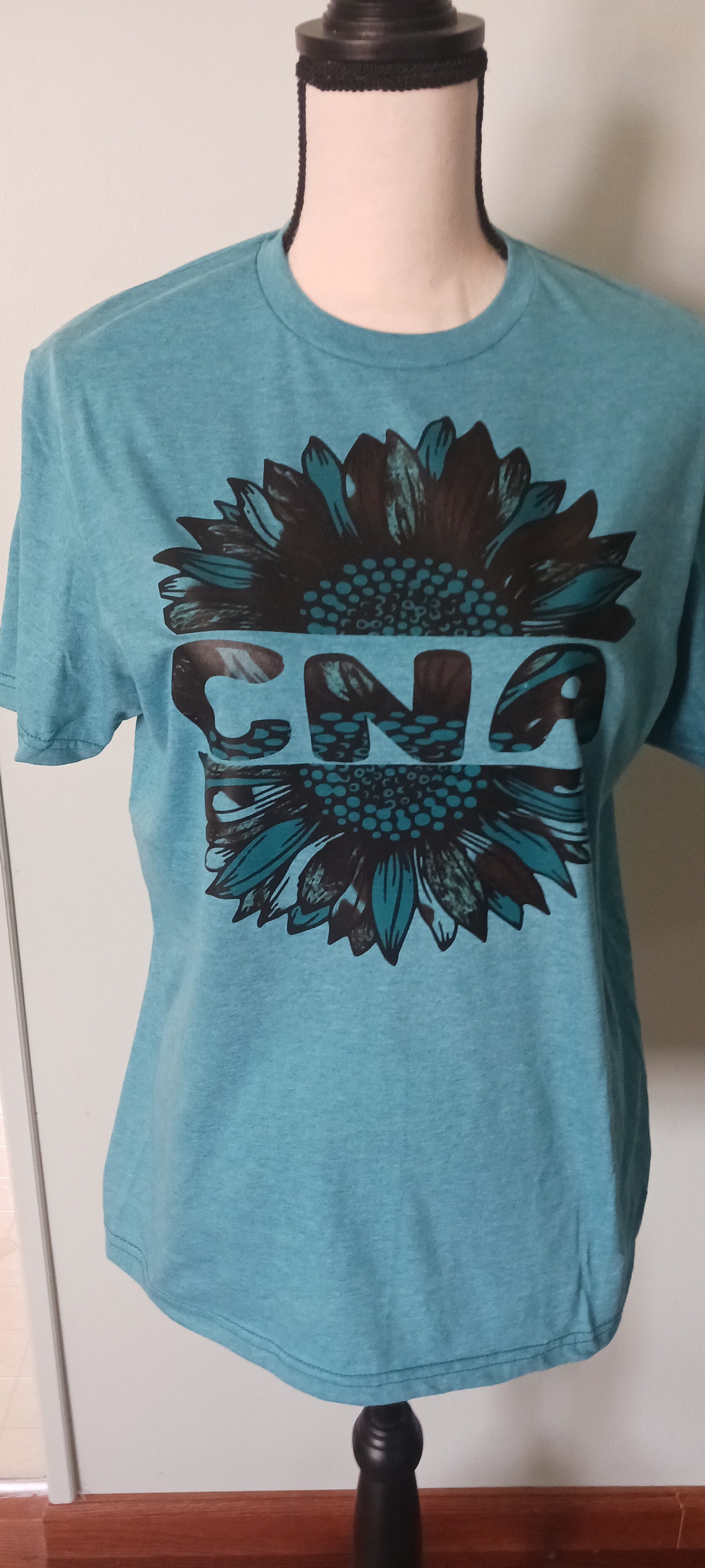 DTF Transfer/sublimated Teal Color T-shirt Size M - Etsy