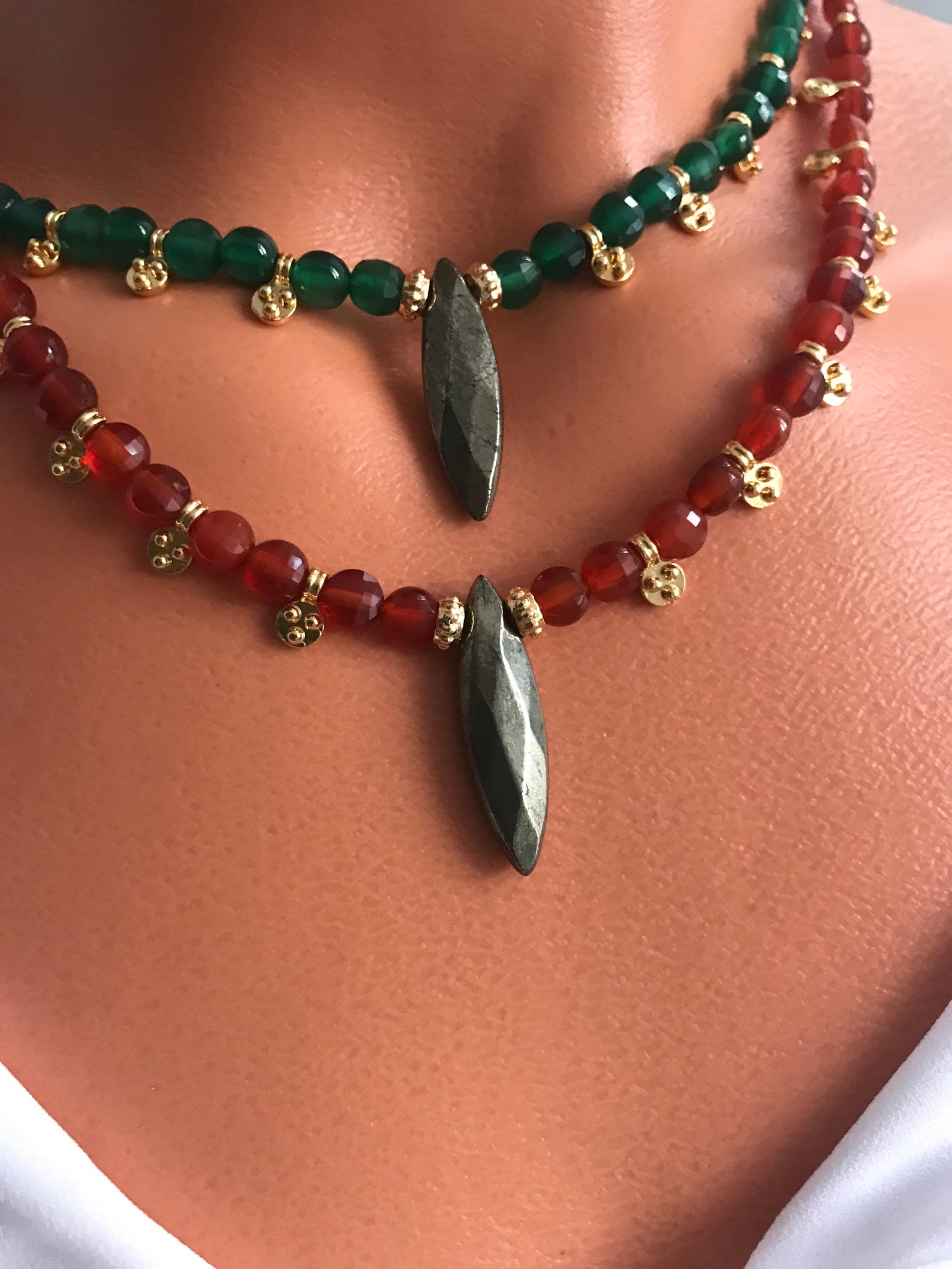 Gemstone Necklace, Handmade Jewelry, Unique Gifts, Gemstone Jewelry - Etsy