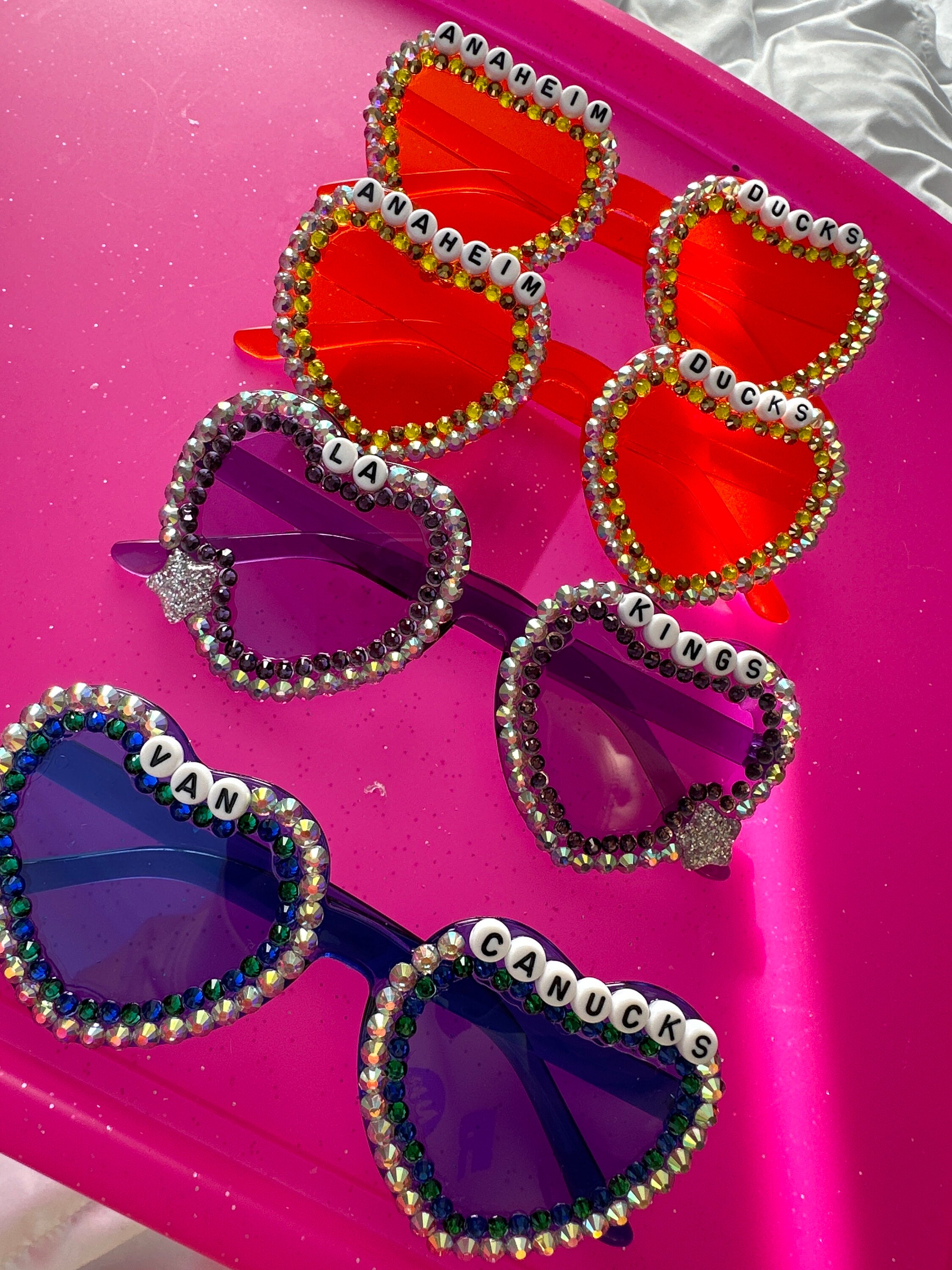 Custom Bedazzled Sunglasses!! Artist or Name or Initial!! - Etsy