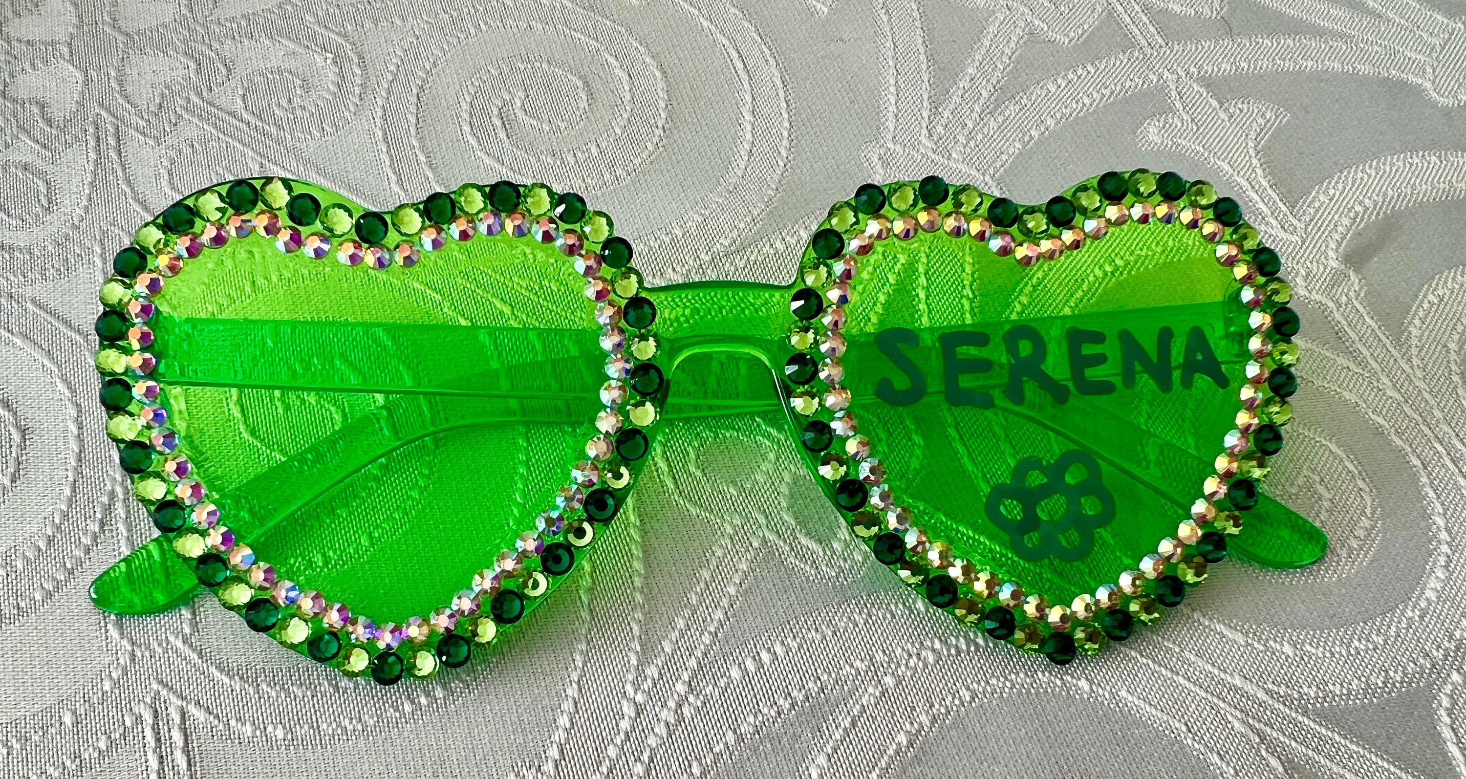 Custom Bedazzled Sunglasses Artist or Name or Initial - Etsy