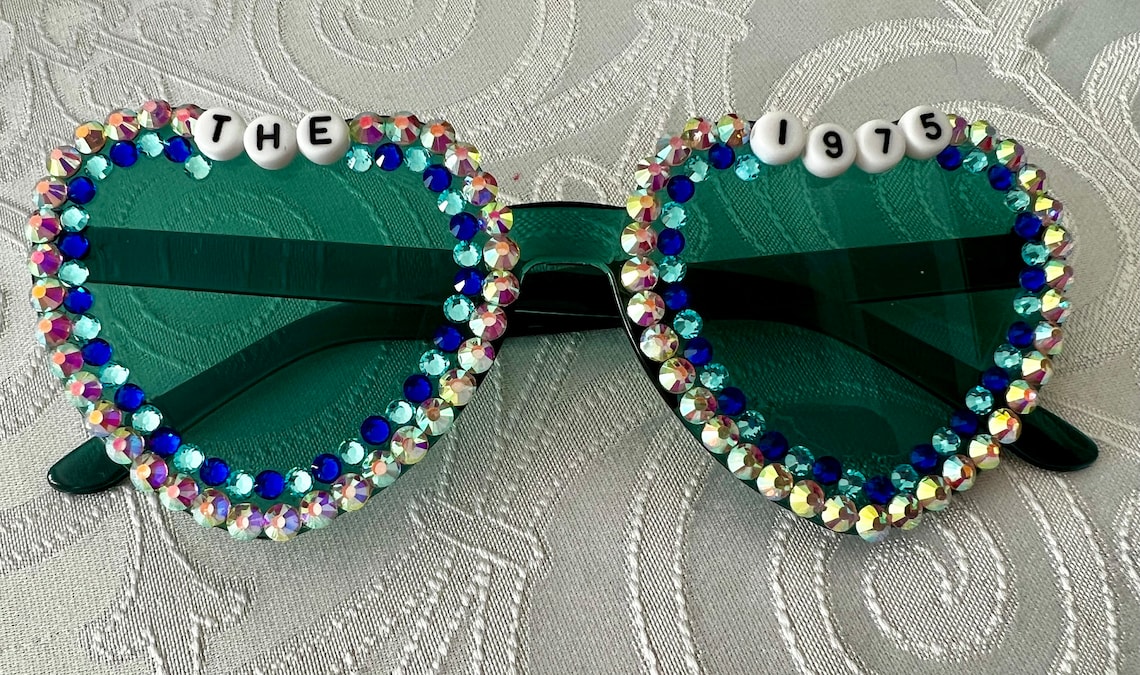 Custom Bedazzled Sunglasses!! Artist or Name or Initial!! - Etsy