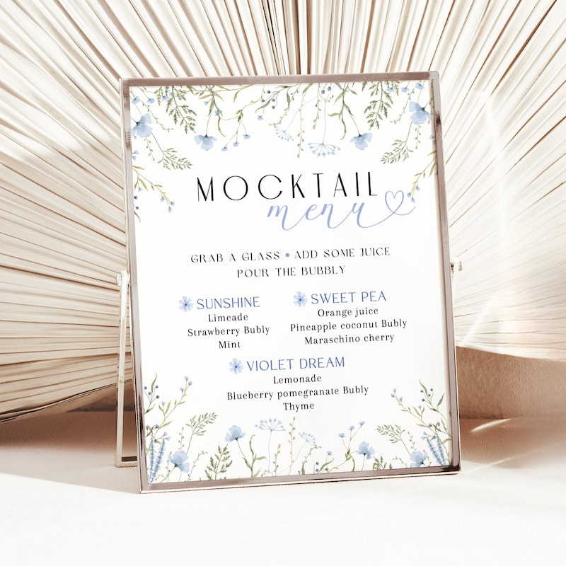 Mocktail Baby Shower Sign - Etsy