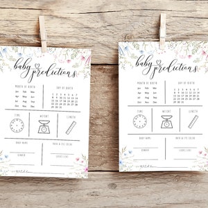 Baby Predictions Gender Reveal Activity | Just Download & Print! | Baby ...