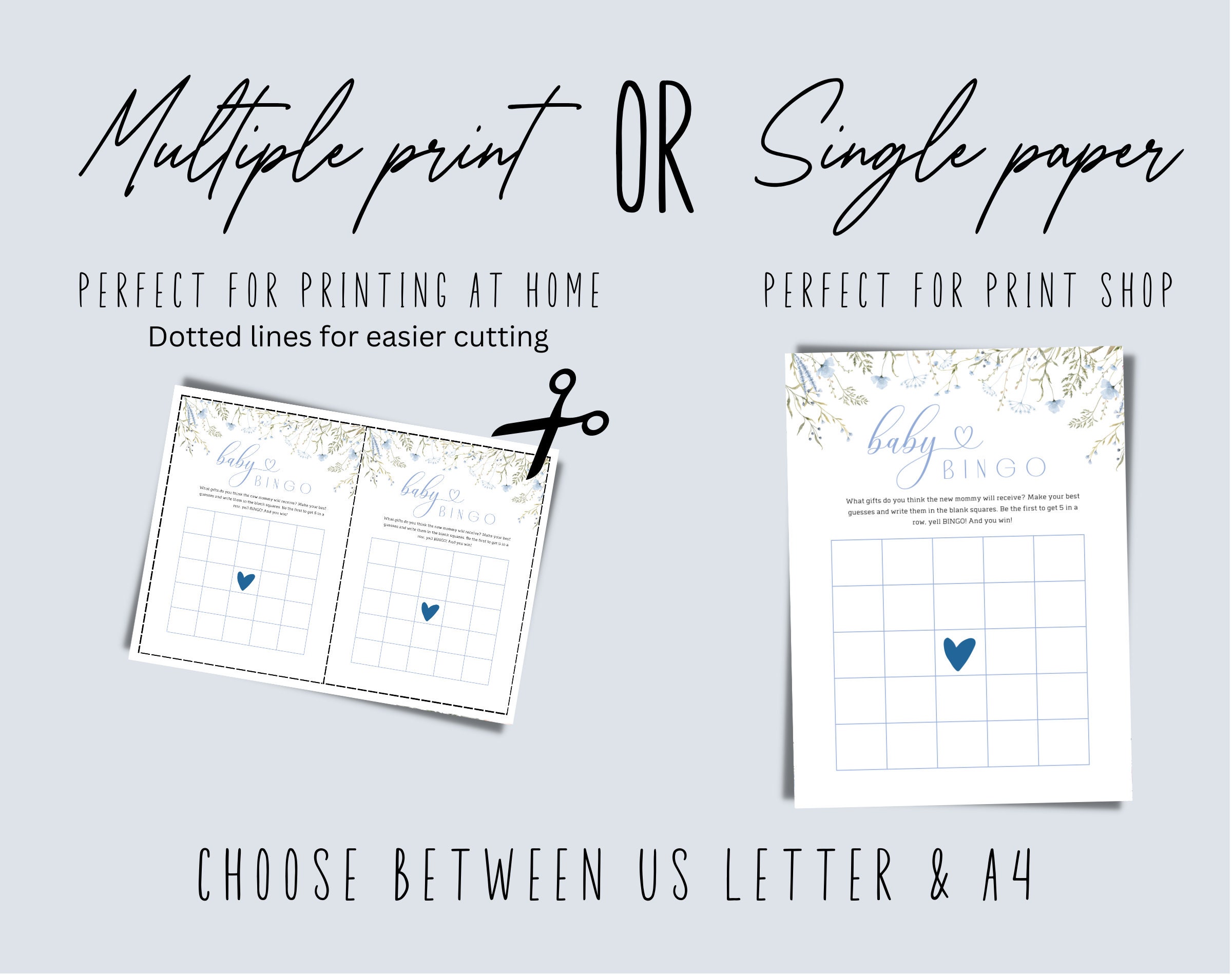 Baby Bingo Cards Baby Shower Game Just Download & Print Baby Boy in ...