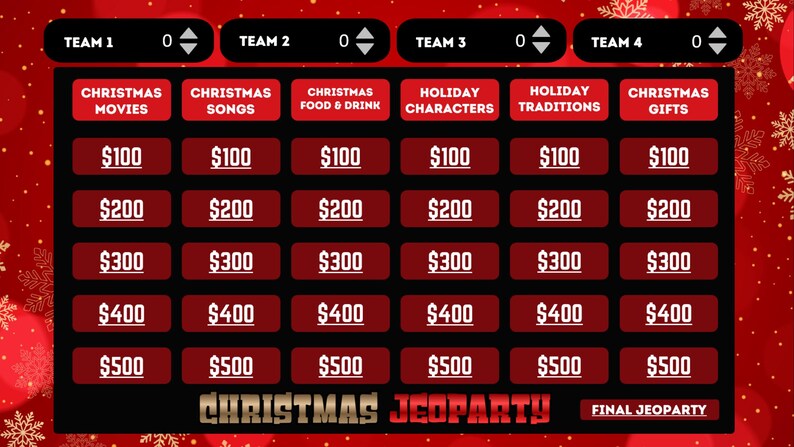 Christmas Jeoparty, Christmas Jeopardy, Powerpoint Christmas Trivia ...