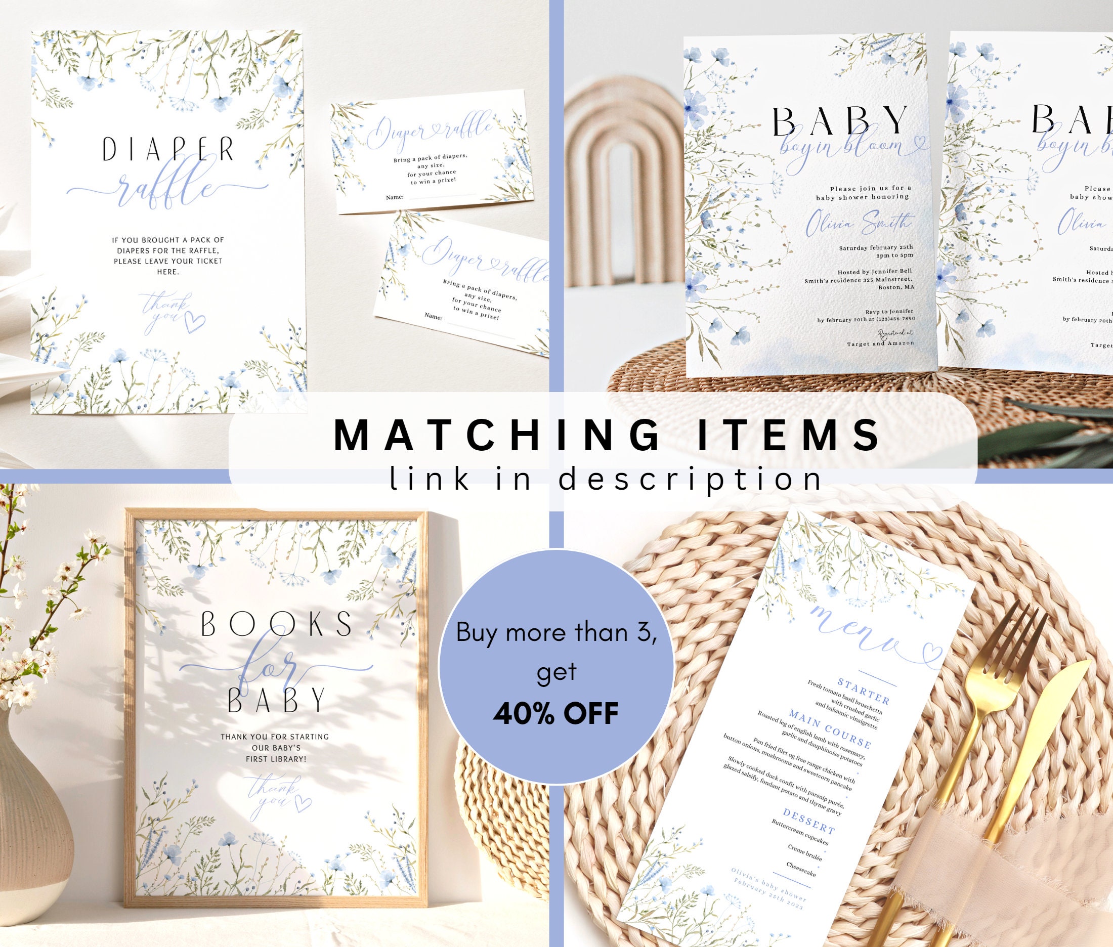 Books for Baby Sign & Cards Ready to Print FREE Edit - Etsy