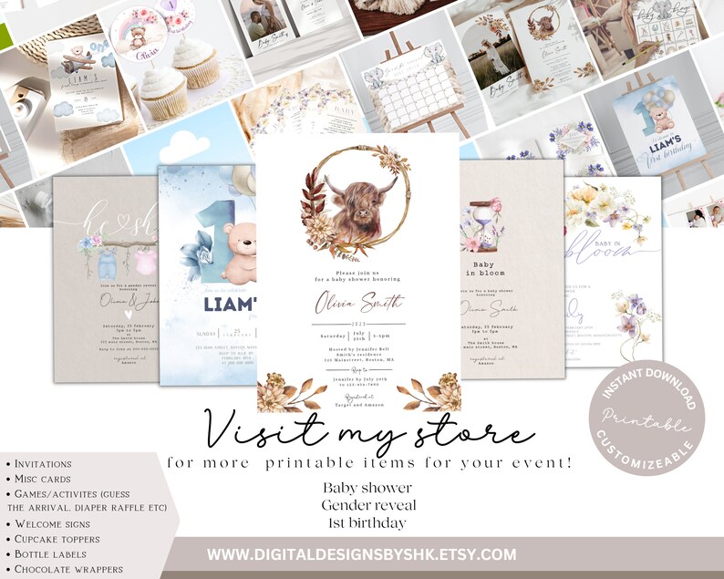 Twin Baby Shower Invitation, Two Peas in a Pod, Printable, Greenery ...