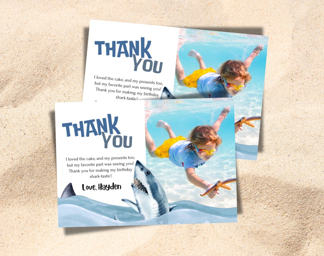 Editable Shark Boy Birthday Bottle Label Great White Shark Decor Boy ...