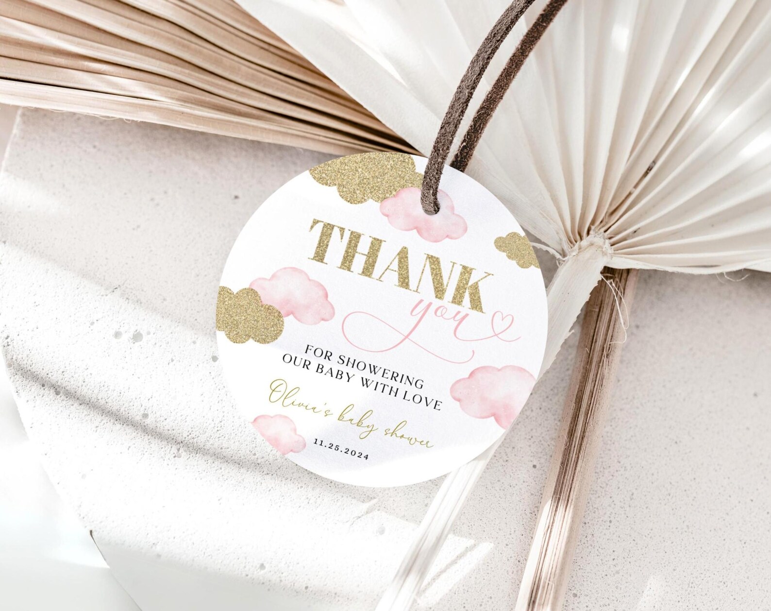 Heaven Sent Baby Shower Favor Tags Printable Cloud 9 Baby Shower Favors ...