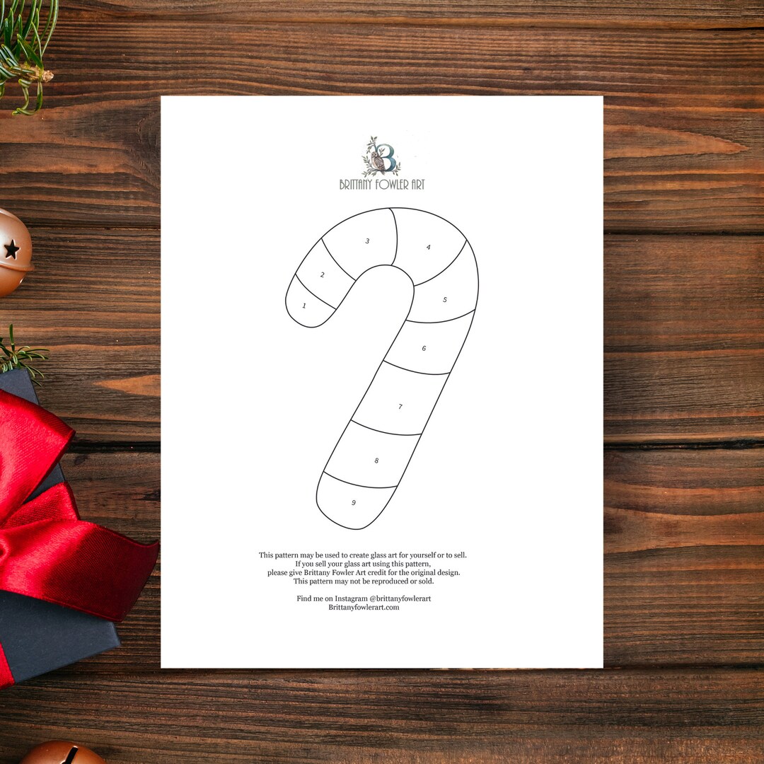 Christmas Stained Glass Pattern, Digital Download Pattern, Beginner ...