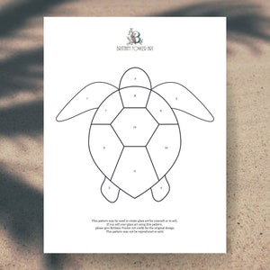 Turtle Glass Pattern, Stain Glass Patterns, Stained Glass Hobby, Modern ...