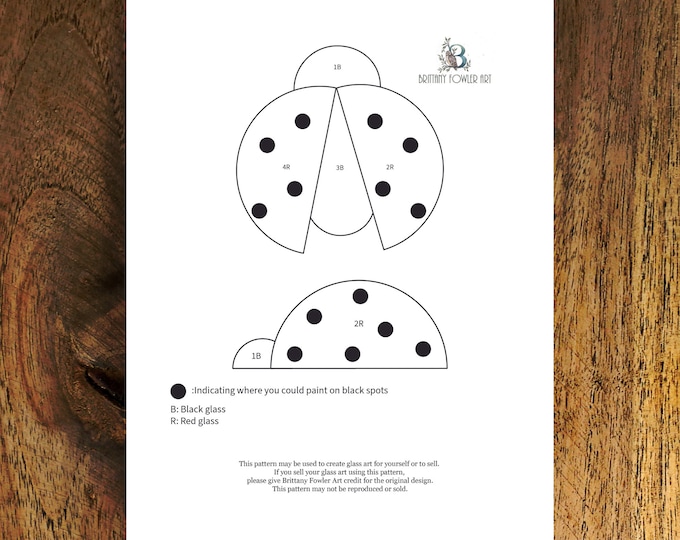 Ladybug Stained Glass Pattern, Digital Download Pattern, Beginner ...