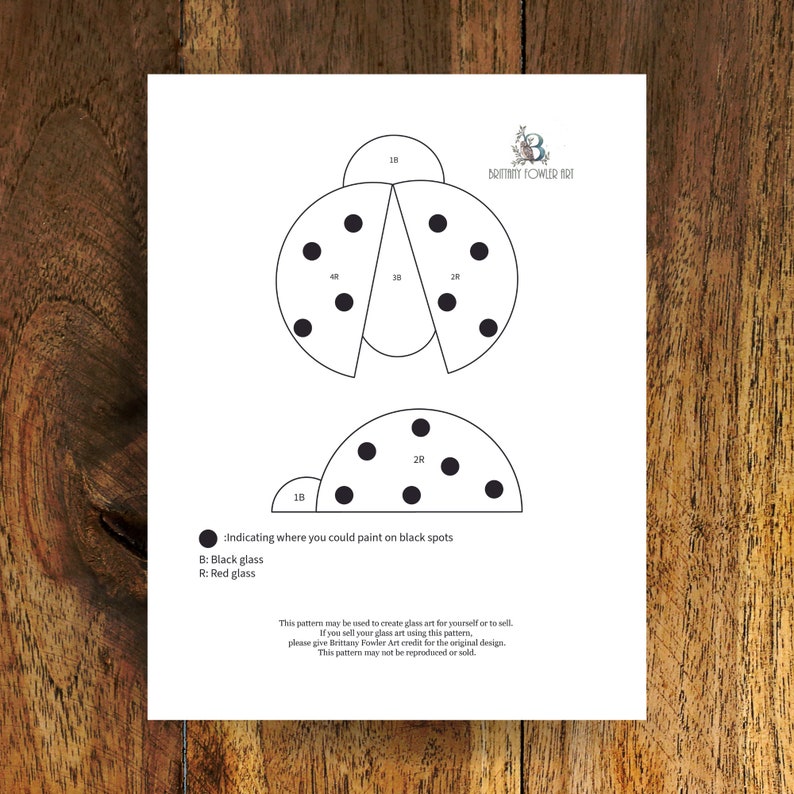 Ladybug Stained Glass Pattern, Digital Download Pattern, Beginner ...