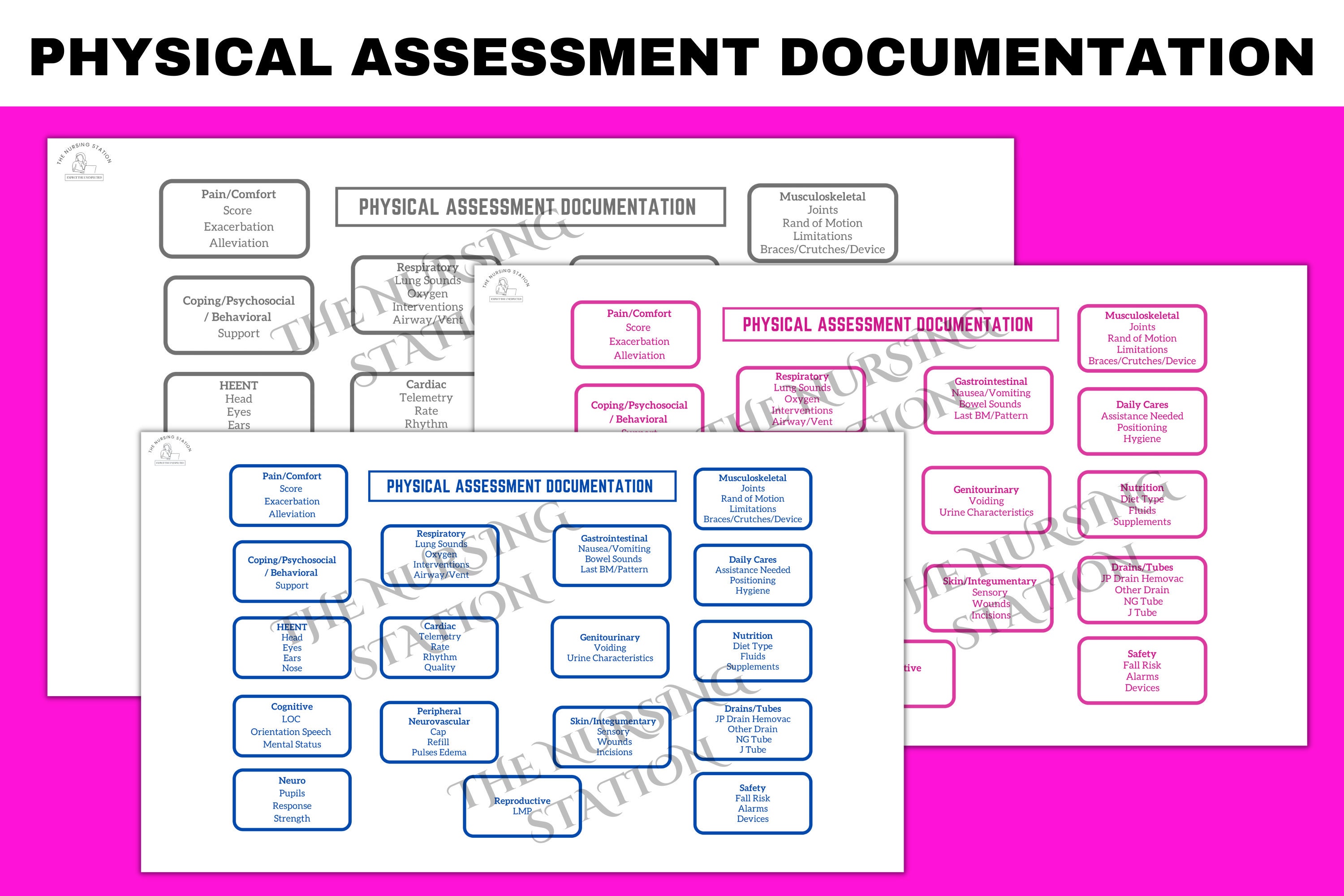 The Nursing Station Physical Assessment Documentation | Nursing ...