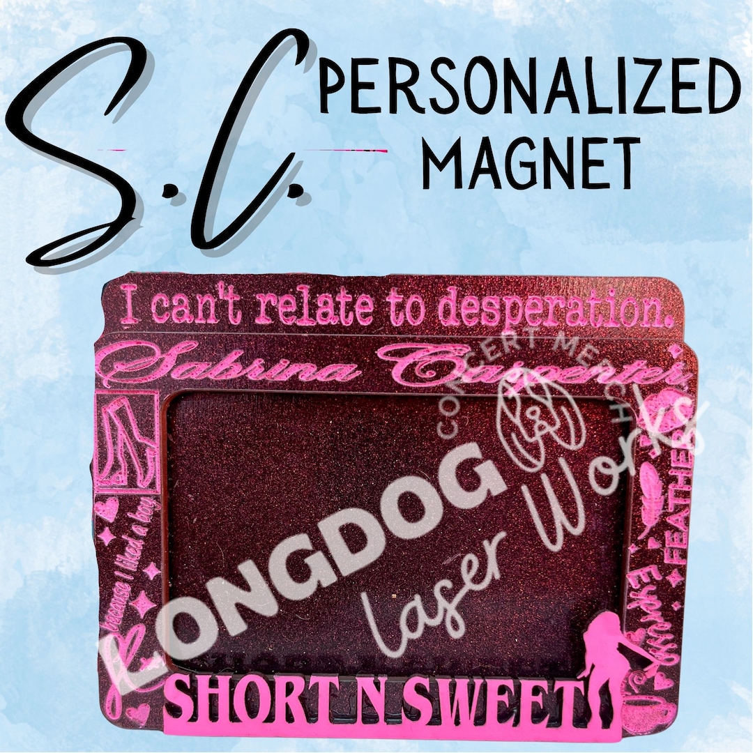 S Carpenter Magnet Sweet and Short Tour Personalized Magnet Picture ...