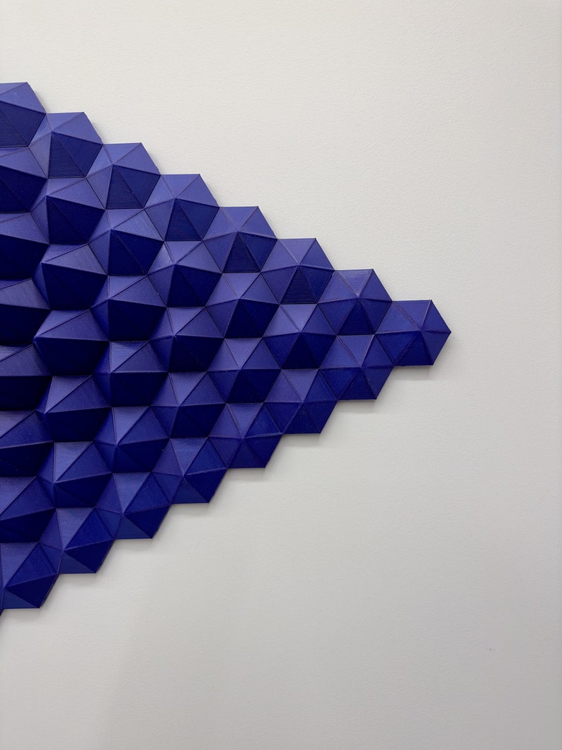 Blue Wall Decor: Wave | 3D Printed Wall Decor | Modern Art | Unique ...