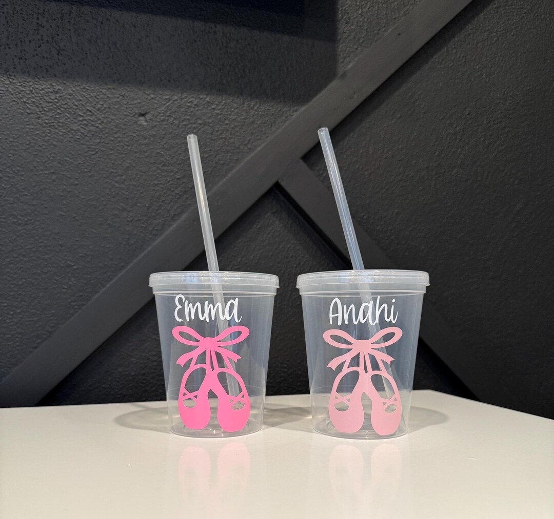 Personalized Ballerina Kids Cups/ballet Party Cups/ Ballerina Party ...