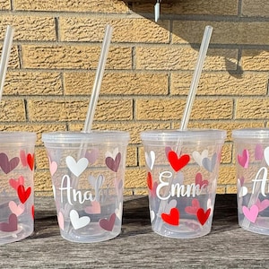Personalized Kids Valentines Day Party Cup/kids Valentines Day Party ...