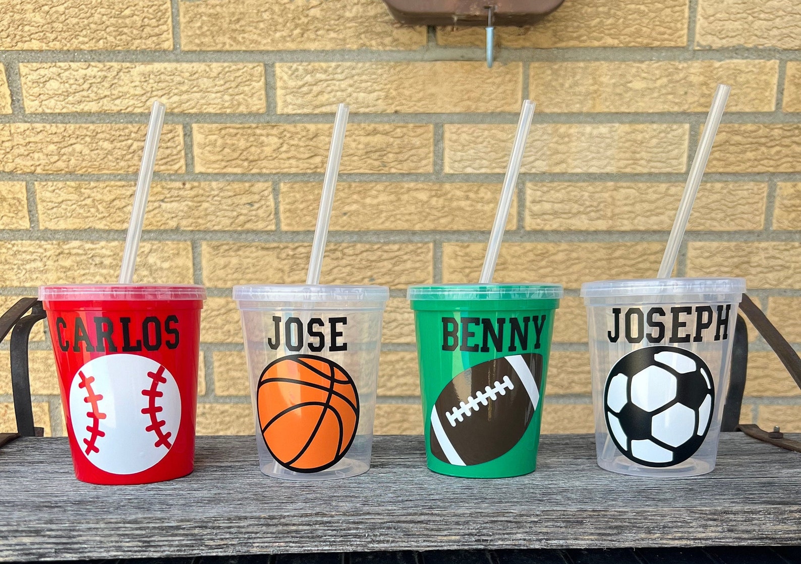 Personalized Sports Cups for Kids/custom Sports Kids Cups/sports Party ...