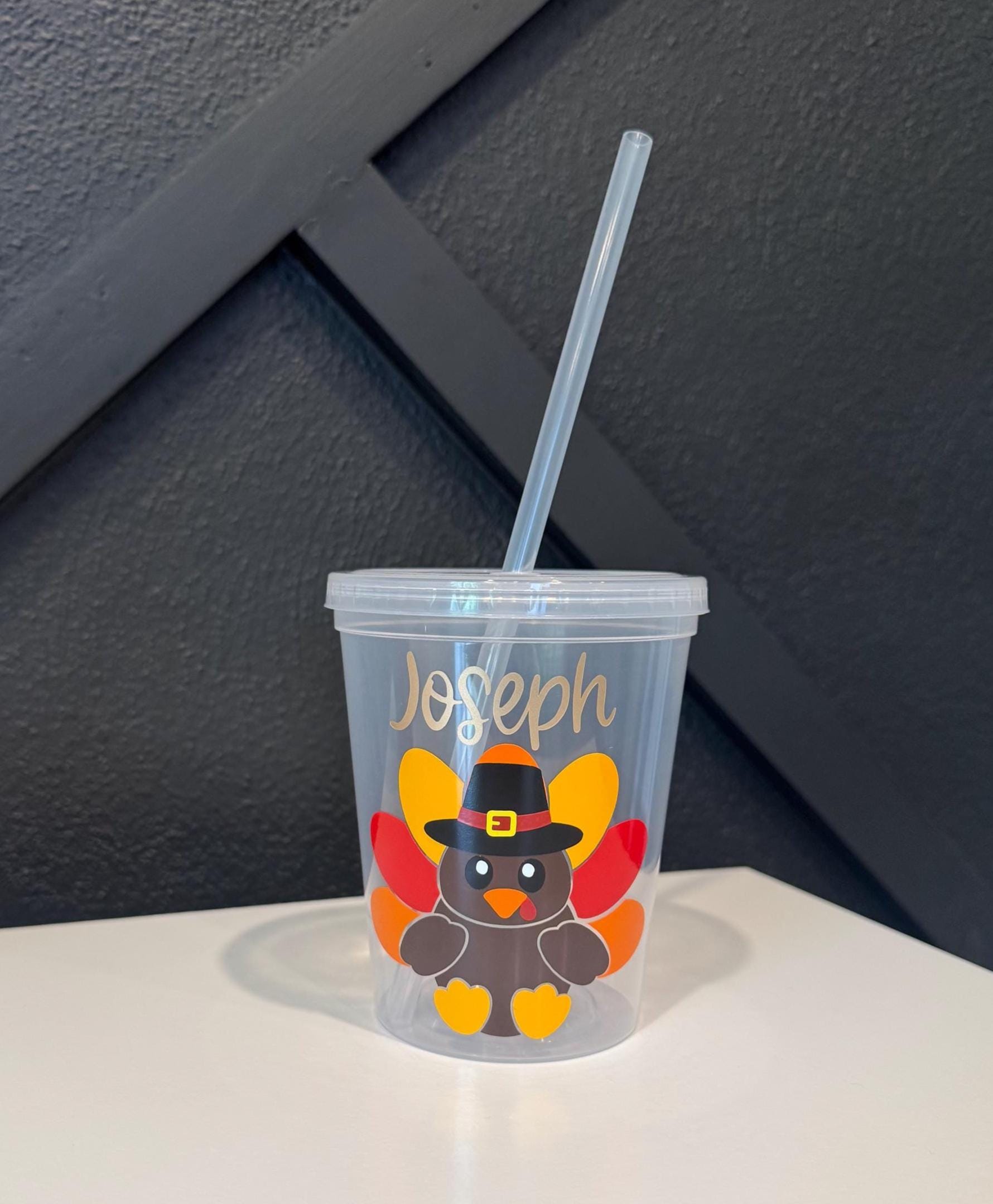 Personalized Kids Thanksgiving Cup/kids Turkey Cup - Etsy