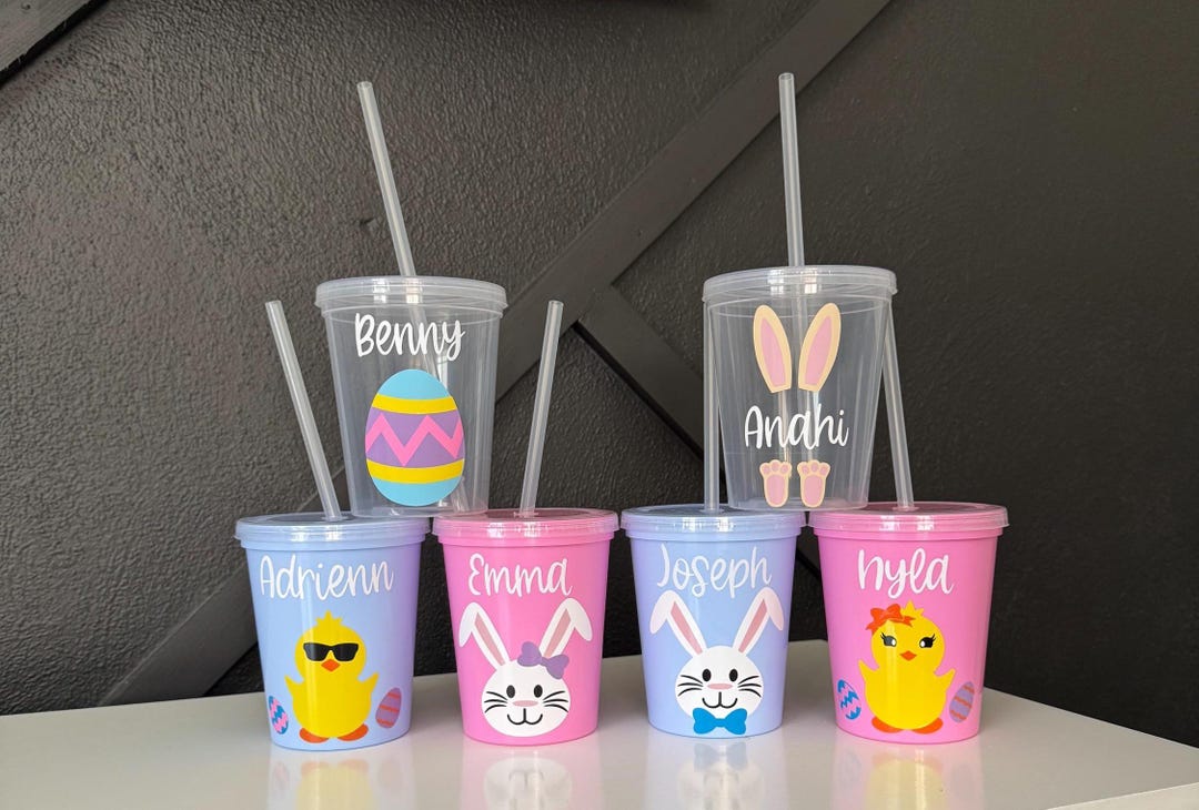 Personalized Easter Kids Cups/kids Easter Basket Fillers/ Easter Party ...