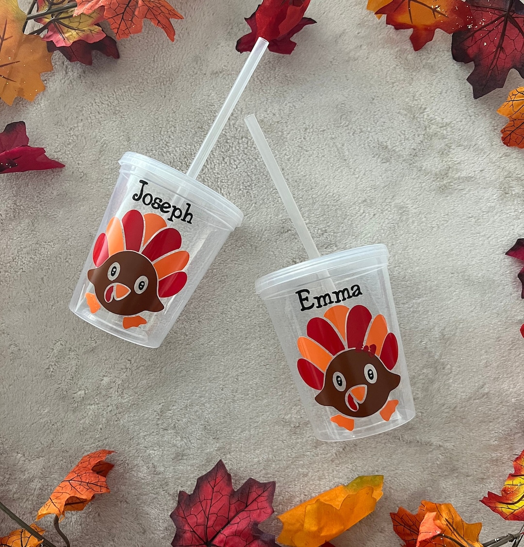 Personalized Thanksgiving Kids Cup: Turkey Party Favor - Etsy