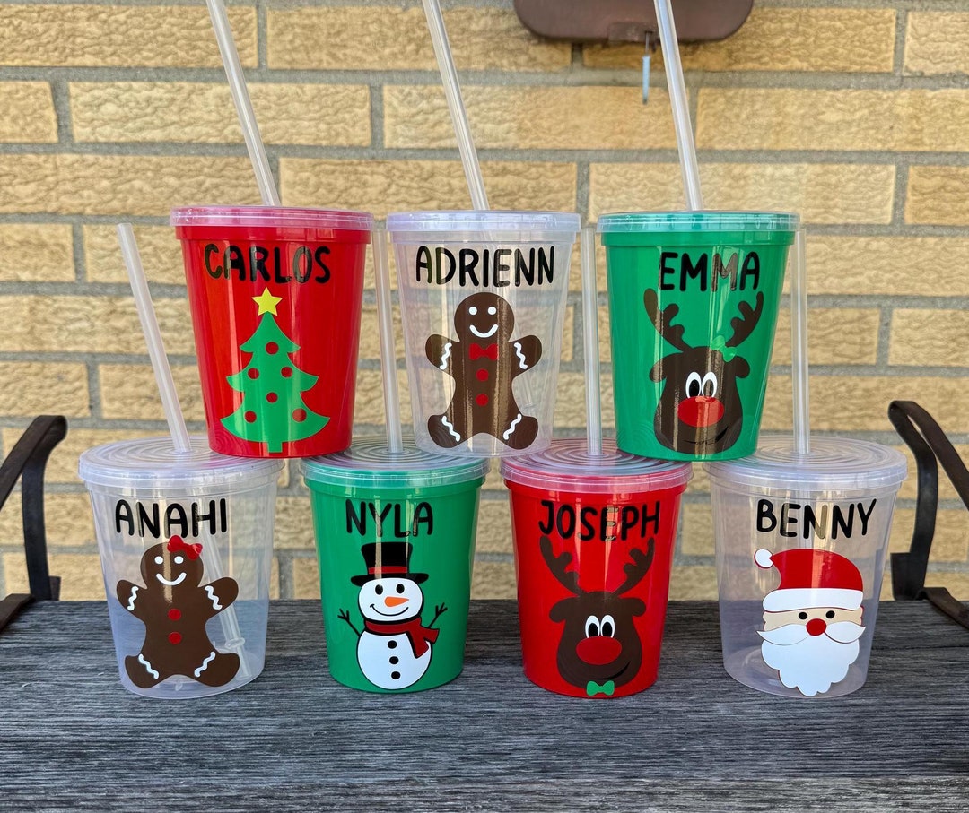 Personalized Christmas Kids Cups/christmas Party Favors/custom ...