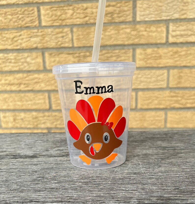 Personalized Thanksgiving Kids Cup: Turkey Party Favor - Etsy