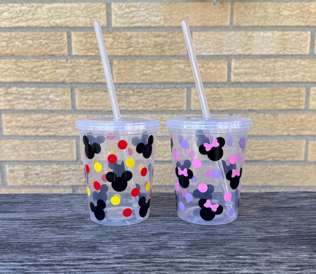 Mickey and Minnie Mouse Party Cups/minnie and Mickey Mouse Birthday Cup ...