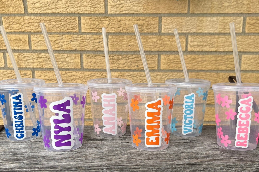 Personalized Retro & Groovy Kids Cup/custom Kids Cup/tumbler for Kids ...