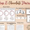 Chocolate Tasting Guide & Score Card, Chocolate Party Kit, Valentine ...
