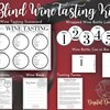 Wine Tasting Guide & Card, Wine Tasting Party Game, Wine Tasting Scorecard Tasting Mat Sheet ...