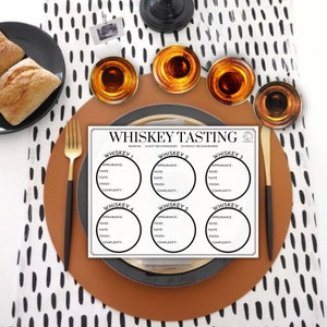 Whiskey Tasting Sheet, Whisky Tasting Mat, Whiskey DIY Blind Tasting ...