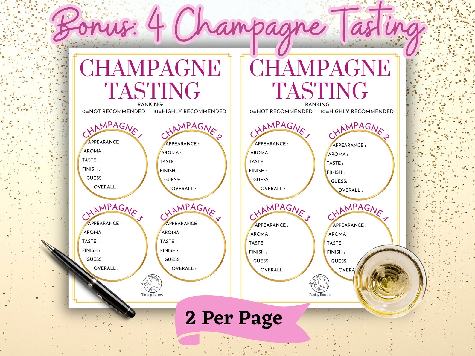 Champagne Tasting Party Kit, Bachelorette Hen Party Games, Bridal ...