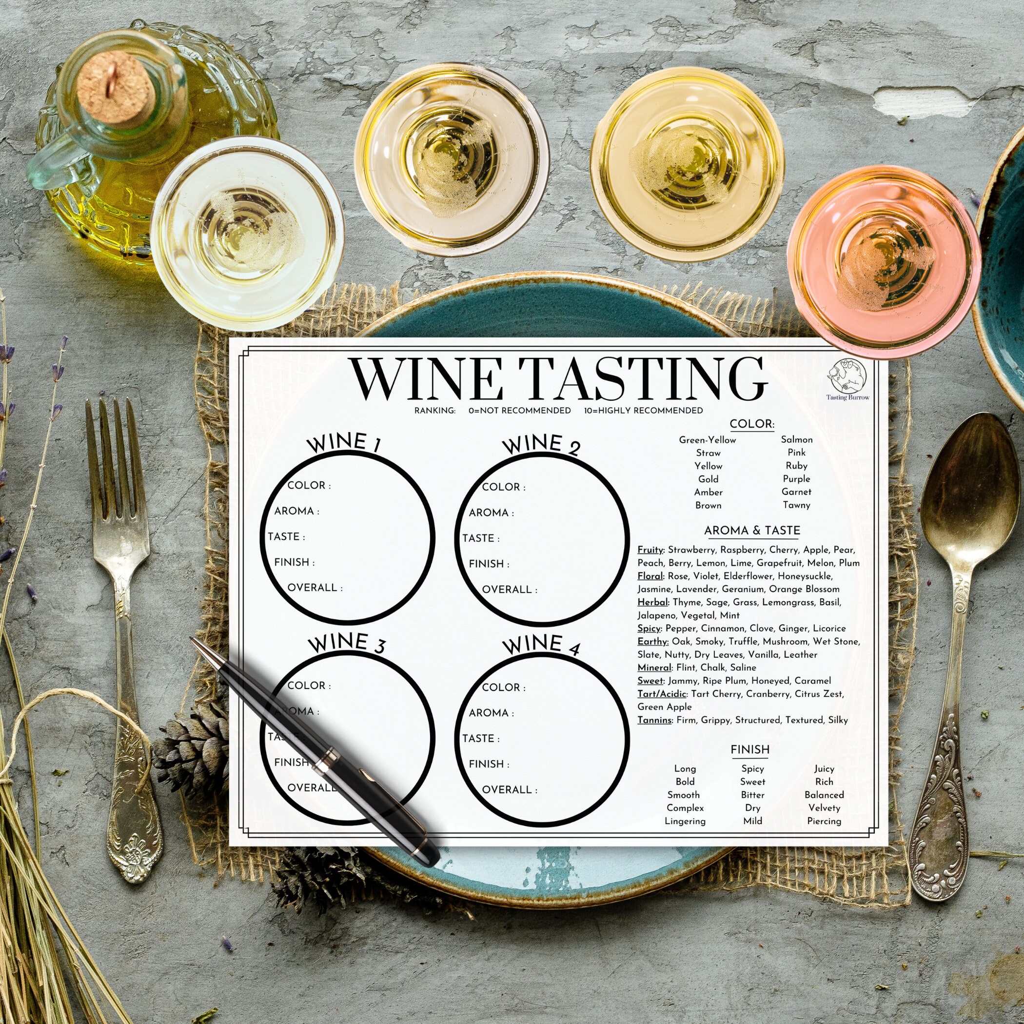 Ultimate Tasting Party Bundle, Whiskey Tasting Mat, Wine Tasting, Beer ...