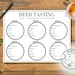 Beer Tasting Sheet, Beer Flight Tasting Score Sheet, Beer DIY Blind ...