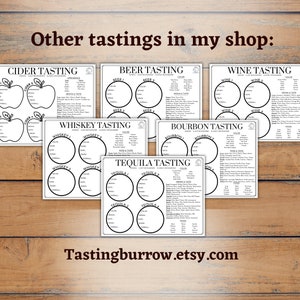 Chocolate Tasting Guide & Score Card, Chocolate Party Kit, Valentine ...