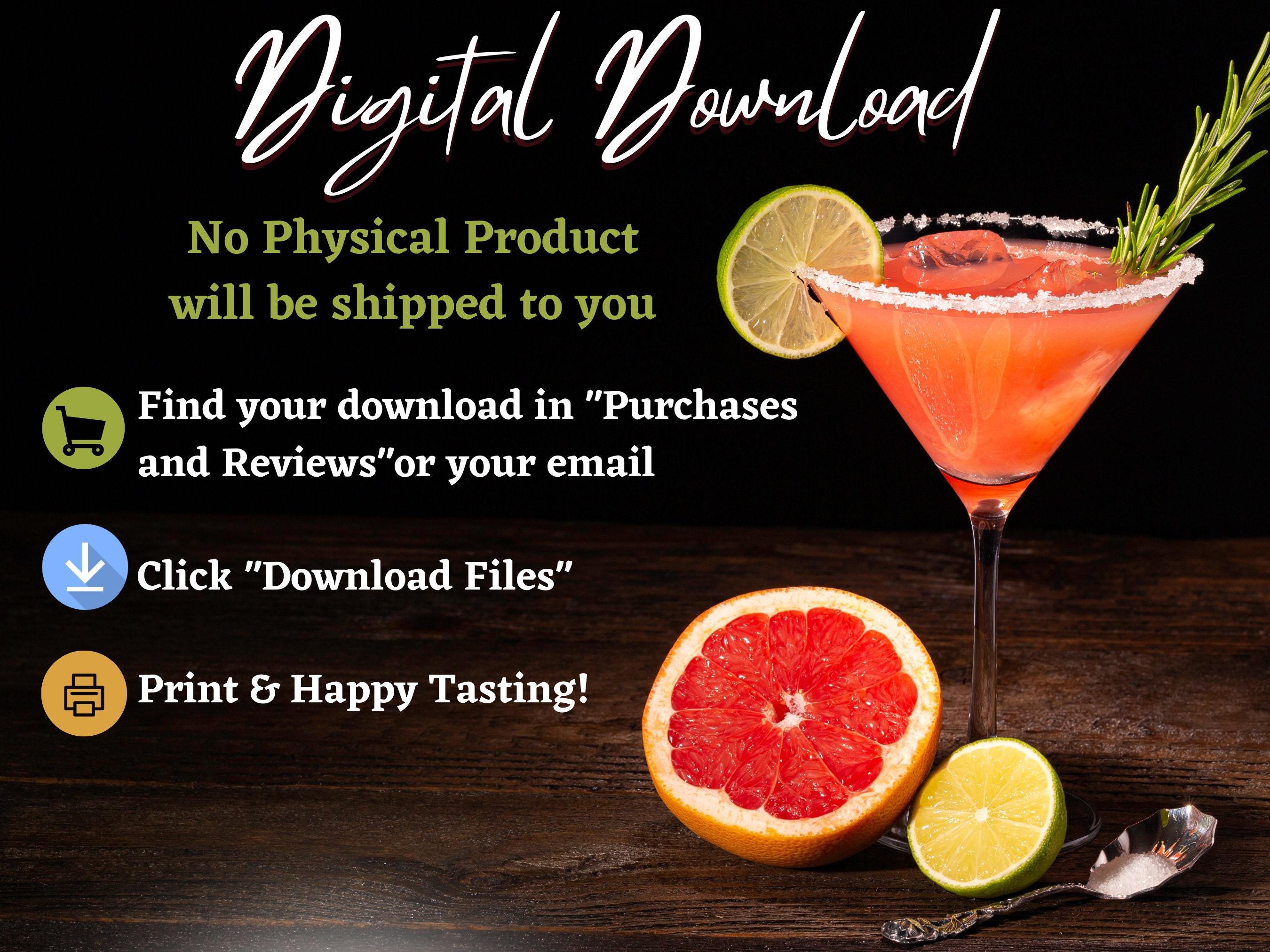 Mocktail Tasting Sheet, Summer Party Game, Mocktail Tasting Notes, Baby ...
