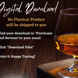 Bourbon Tasting Sheet, Bourbon Flight Tasting, Bourbon DIY Blind ...