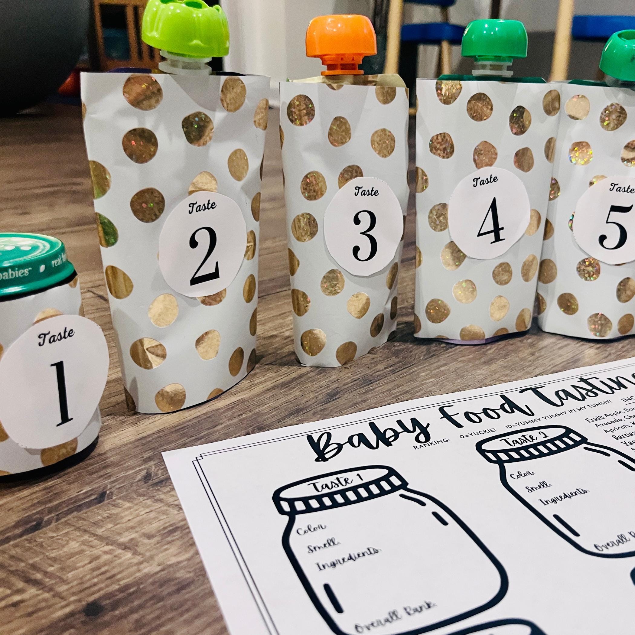 Guess the Baby Food Shower Game, Guess the Mess, Sprinkle Shower ...