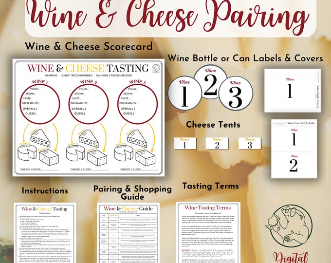 Cheese Tasting Notes Journal Printable - Etsy