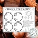 Chocolate Tasting Guide & Score Card, Chocolate Party Kit, Valentine ...