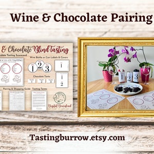 Wine and Cheese Pairing, Blind Tasting, Wine and Cheese Party Kit, Wine ...