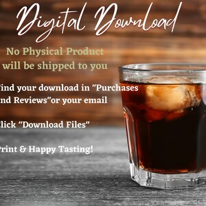 Soda Pop Coke Taste Test Score Card, Soda Tasting Activity Sheet ...