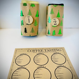 Blind Coffee Tasting, Anniversary or Birthday Coffee Sampler Gift ...