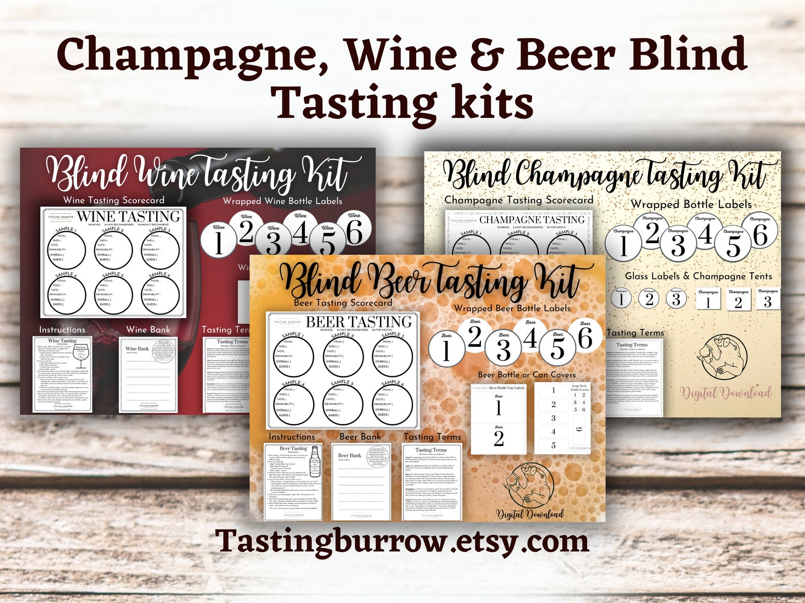 Cocktail Tasting Sheet, Summer Party Game, Cocktail Tasting Notes ...