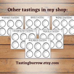 Whiskey Tasting Sheet, Whisky Tasting Mat, Whiskey DIY Blind Tasting ...