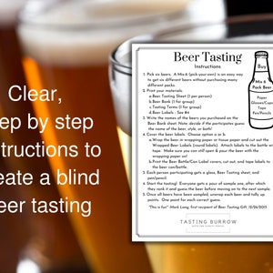 Blind Beer Tasting, Beer Flight Mat Downloadable, Bachelorette Beer ...
