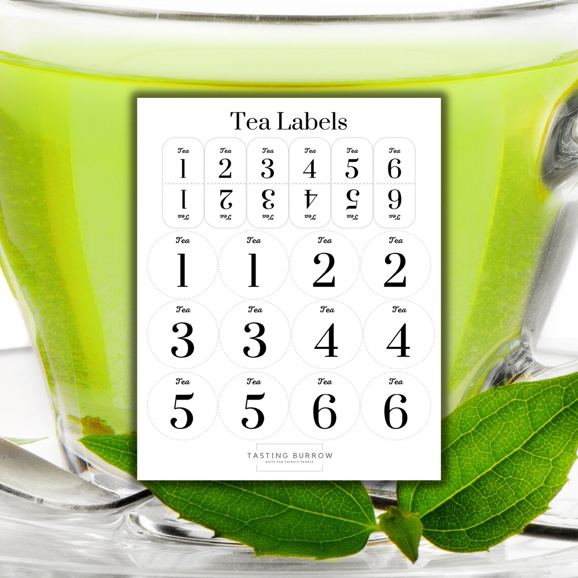 Blind Tea Tasting, Bridal Shower or Baby Shower Game, Tea Sampler ...
